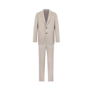 Brooks Brothers Nadelstreifenanzug aus reiner Wolle - - Suits - Herren - Beige - XL