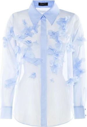 Nenette Femme, Blouses et Chemises, Bleu, Taille: 42 FR Frosty Shirt