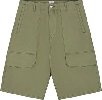 Arte Homme, Shorts, Vert, Taille: W28 Canvas Cargo Shorts