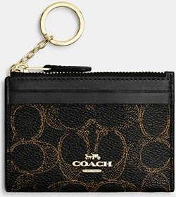 Coach Schmales Mini-Kartenetui Mit Ausweisfach Aus Loved-Signature-Canvas