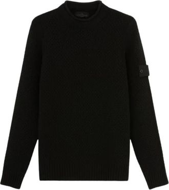 Stone Island Funnel-neck Pullover - - Knitwear - Herren - Schwarzk - XL