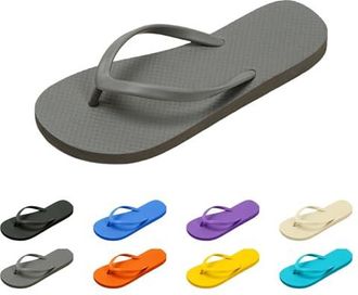 Generic Tongs plates pour femme - Pour lété - Décontractées - Pour la plage - Antidérapantes - Douces - Robuste et confortable - Pour la plage - Légères, gris