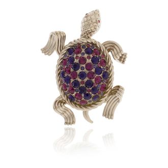 Dolce & Gabbana Homme, Accessoires, Jaune, Taille: ONE Size Broche Tortue Sartoria