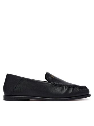 Tommy Hilfiger Slipper Leather Ruched Toe Loafers FW0FW09250 Schwarz