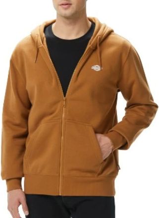 Dickies Homme, Sweatshirts et sweats &agrave; capuche, Brun, Taille: M Summerdale Zip Through Sweat &agrave; capuche