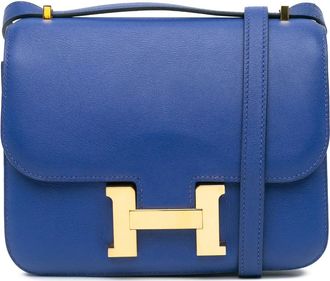 Herm&egrave;s Hobo Bags - Mini Swift Constance 18 - Gr. unisize - in Blau - f&uuml;r Damen