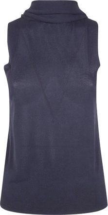 Alberta Ferretti Femme, Tops, Noir, Taille: 42 FR Blouse &agrave; Col Drap&eacute;