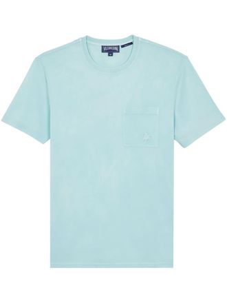 Vilebrequin t-shirt à logo imprimé au dos - Bleu