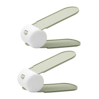 Angoily 2 St&uuml;ck Verstellbares Schuhregal aus Robustem PP Material Rutschfester Schuhst&auml;nder f&uuml;r Sneaker High Heels und Sandalen Platzsparender Schuhorganizer 