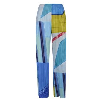 Issey Miyake Femme, Pantalons, Multicolore, Taille: 40 FR City Collage Pantalons
