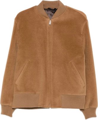 Lardini Jacke mit geripptem Kragen - Braun