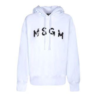 Msgm Wei&szlig;e Sweatshirt Stilvolle Freizeitkleidung - - Sweatshirts & Hoodies - Damen - Wei&szlig; - XS