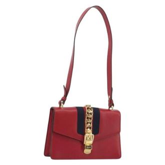 Gucci Sac bandouli&egrave;re vintage Pre-owned - Femme - Pre-owned - Rouge - Taille: ONE Size