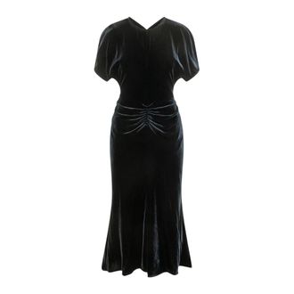 Victoria Beckham Bela Midikleid - - Dresses - Damen - Blau - M