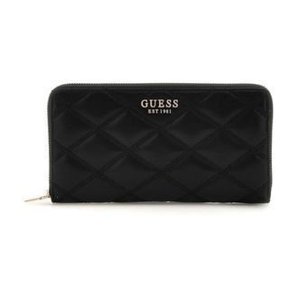 Guess Femme, Accessoires, Noir, Taille: ONE Size Petit Portefeuille Zippé Tamsin