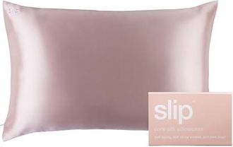 Slip 22 Momme Taie dOreiller en Soie en 51 x 76 cm - en 100% Soie de mûrier, avec Fermeture éclair, Respirante, idéale pour Les allergiques, Rose
