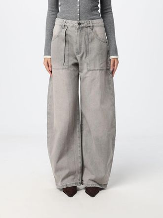 Eleh Jean large en denim &agrave; taille haute avec cinq poches