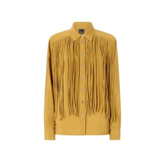 Pinko Pinko, Femme, Blouses et Chemises, Jaune, Taille: 40 FR Pinko - Chemises