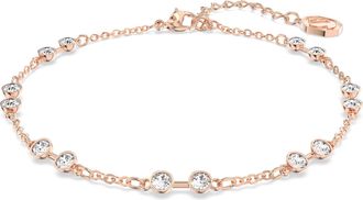 Swarovski Remix Collection Strand, Rundschliff, Weiß, Roségold-Legierungsschicht