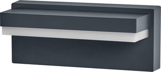 Osram Endura Style LED Wandleuchte Robust, 12W, 3000K warmweiß, 1000 lm, IP54, Aluminium dunkelgrau