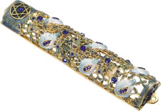 BESPORTBLE DEARMAMY J&uuml;dische Mezuzah T&uuml;rdeko mit Schriftrolle Mezuza Plakette f&uuml;r Haust&uuml;r Segensspruch f&uuml;r Haussegen Religi&ouml;se T&uuml;rverzierung Schutzsymbol f&uuml;r Woh