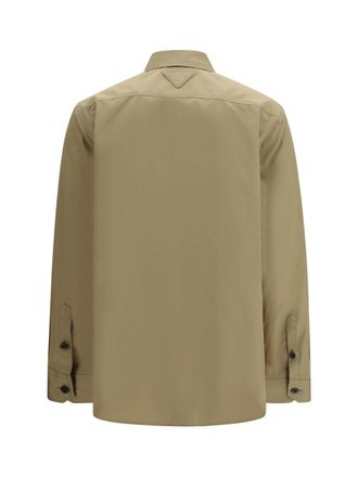 Prada Womens Cotton Poplin Shirt Mastice