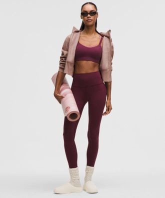 lululemon Align Leggings mit hohem Bund f&uuml;r Frauen - 71 cm - Gr&ouml;&szlig;e 10 in Burgundy Bay