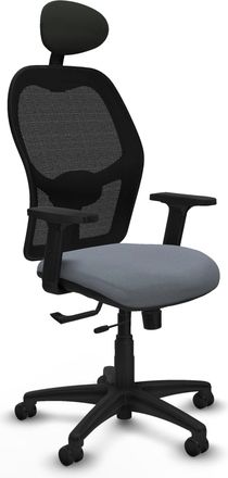 Piqueras y Crespo B&uuml;rostuhl mit verstellbarer R&uuml;ckenlehne, mit 2D-Armlehnen, h&ouml;henverstellbare Lendenwirbelst&uuml;tze und festes Kopfteil, ausgestattet mit Syncro/Traslack 