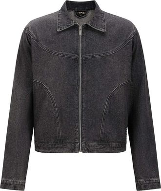 Ed Hardy &Uuml;bergangsjacke Flammender Sch&auml;del
