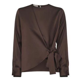 Blanca Vita Wickelbluse - - Blouses & Shirts - Damen - Braun - XS