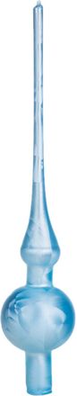 Thüringer Glasdesign Christbaumspitze 28cm | Weihnachtsbaumspitze aus Glas | Spitze Made in Germany (Gletscherblau EIS | Blue Shadow)