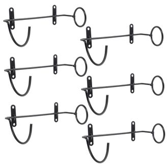 Cabilock 6 Stück Teiliges Wand weinflaschenregal aus Leichtem Eisen Robustes Metall Design Praktische Wandhalterung für Wohnzimmer Bar Weinkeller Einfache Mont