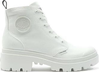 Palladium Femme Pallabase Twill, Blanc, 39 EU