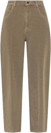 Seventy Pantalon en velours de coton - Femme - Pantalons - Brun - Taille: 34 FR