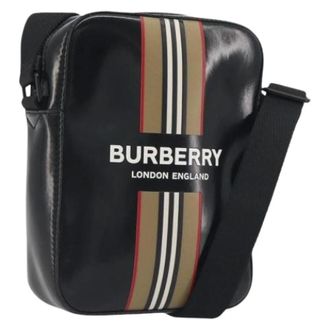 Burberry Sac bandouli&egrave;re en cuir PVC Pre-owned - Femme - Pre-owned - Noir - Taille: ONE Size
