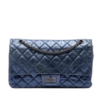 Chanel Pre-owned Vintage Double Flap Schultertasche - - Pre-owned - Damen - Blau - ONE SIZE