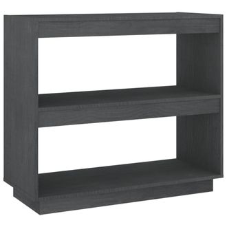 Generic Massivholz Kiefer B&uuml;cherregal, Regal, Standregal, Aktenregal, B&uuml;roregal, Raumtrenner Aufbewahrung f&uuml;r Wohnzimmer(Nat&uuml;rlich 40x35x71cm) (Grau 36)