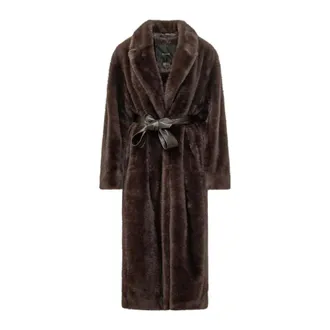 Pinko Pinko - Calendula Coat - Femme - Manteaux - Brun - Taille: 42 FR