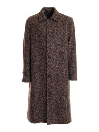 Roberto Cavalli Manteau Court - Marron