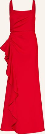 Adrianna Papell Abendkleid Aus Jersey Mit Volants rot