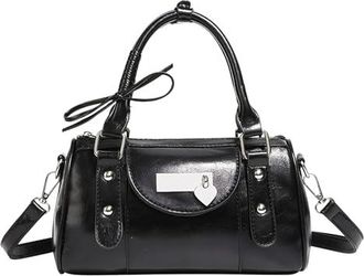 Generic Sac &agrave; bowling en cuir PU en cuir Love Sac Beau sac &agrave; main (noir)