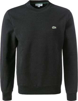 Lacoste Herren Sweatshirt schwarz unifarben Classic Fit