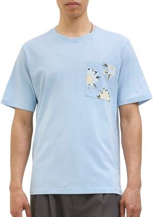 Jack & Jones Jortavira AOP T-Shirt &agrave; Manches Courtes et col Rond pour Homme, Skyway., M