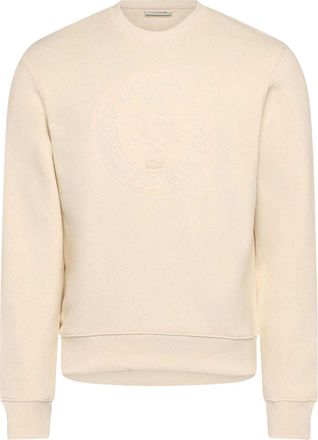 Lacoste Sweatshirt f&uuml;r Damen, Baumwolle, leger (Cremefarbe)
