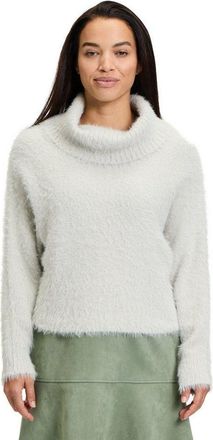 Cartoon Strickpullover Damen Strickpullover mit Turtle Neck (1-tlg) Rippbündchen