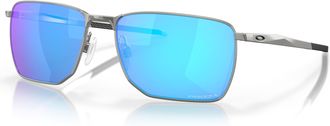 Oakley Herren OO4142 Sonnenbrille, Silver, 58