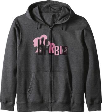 BARBIE Logo in Schwarz und Rosa Kapuzenjacke