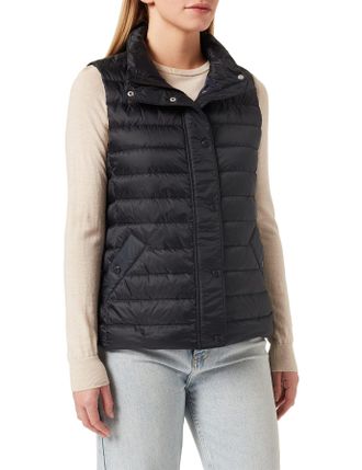 GANT Damen Light DOWN Gilet Weste, Schwarz, XS