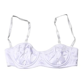 Dolce & Gabbana Soutien-gorge balconnet &agrave; armatures semi-rembourr&eacute; - Femme - Sous-v&ecirc;tements - Blanc - Taille: 38 FR