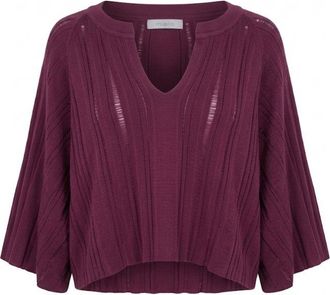 Malo Lila Baumwollpullover f&uuml;r Damen